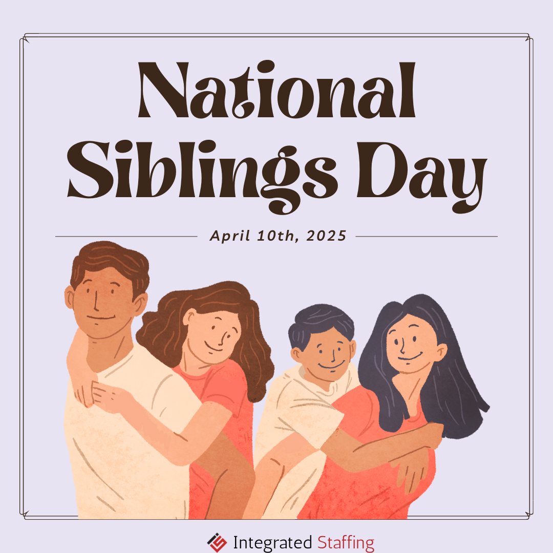 IntegratedStaff - 👫 Happy National Siblings Day! 💖🎉 Today, we celebrate ...