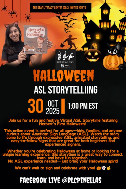 Deaf - Join us for a fun and festive Virtual ASL Storytime featuring ...