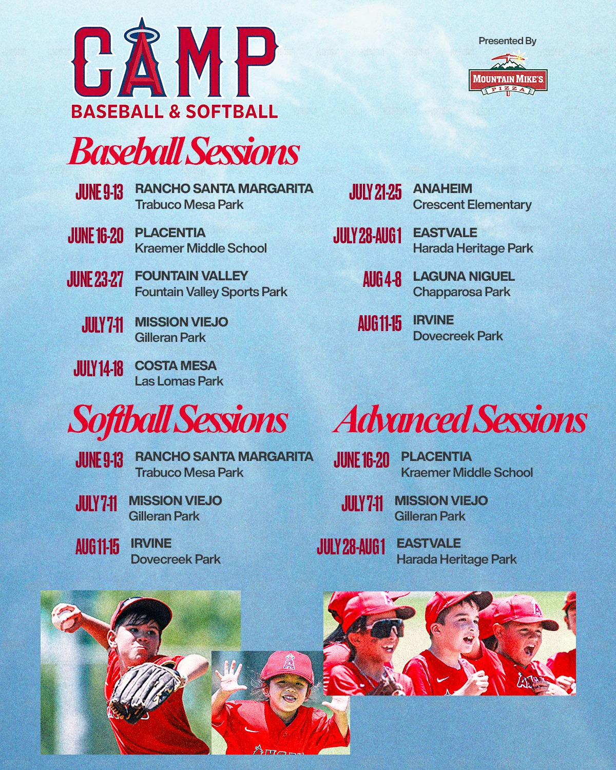 Los - Join us this summer for our Angels Youth Baseball & Softball ...