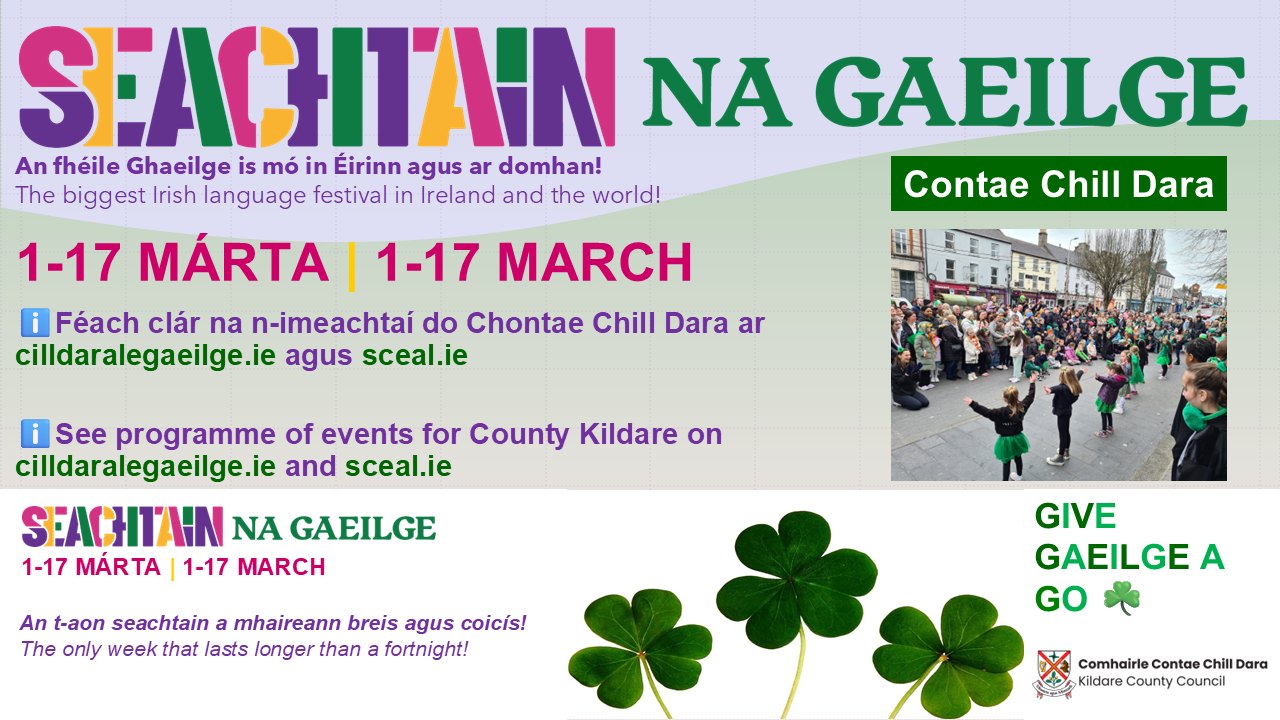 Kildare - Seachtain na Gaeilge 2026 will be celebrated across the ...