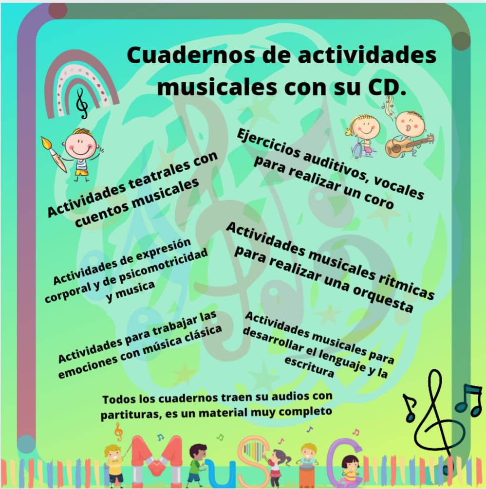 Material para música, cantos y juegos preescolar, primaria y secundaria ...