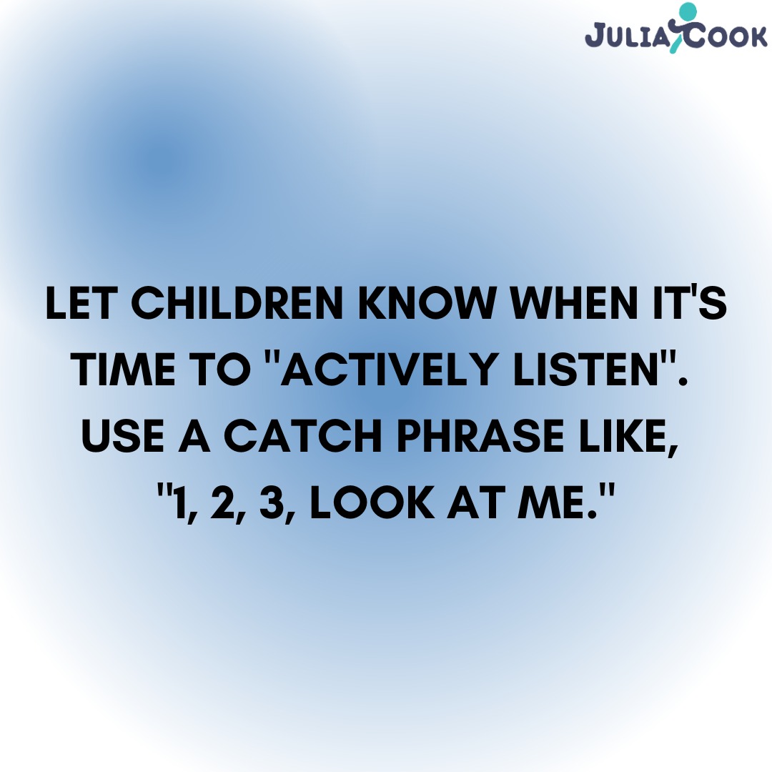 Julia - RJ’s story is about listening and following instructions (…or ...