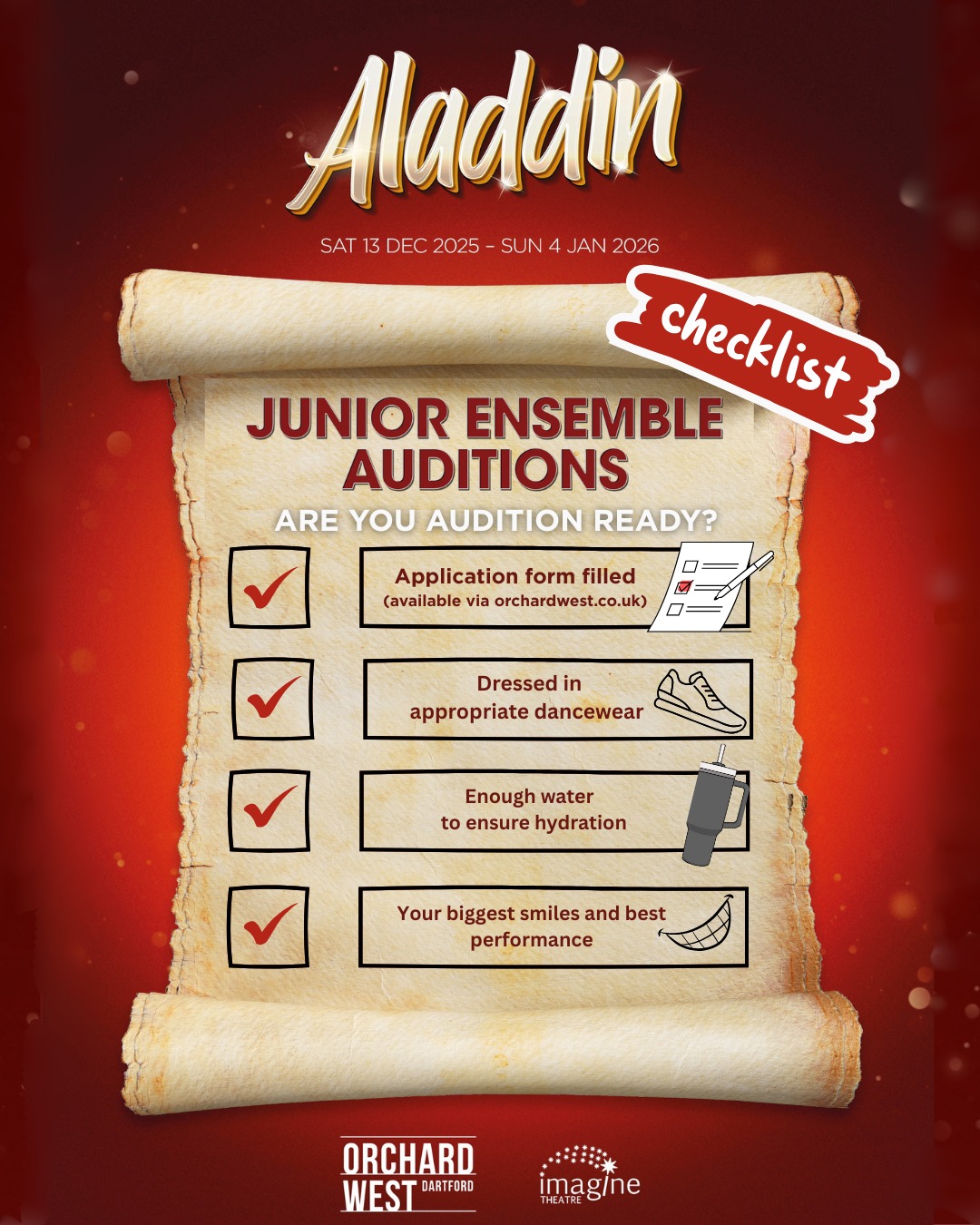 The Orchard - Are you audition ready? 👀🎭 Here's a quick checklist for ...