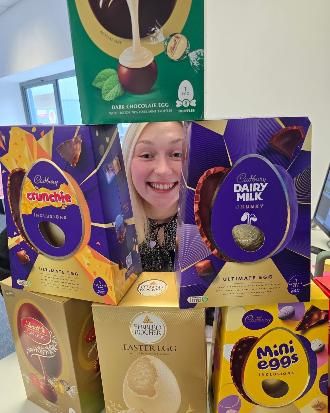 View - It's staff Easter egg time! 🥚 🐣 Amelia is first in the chair ...