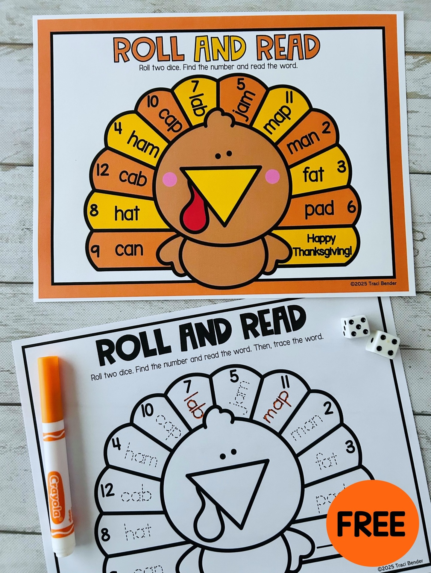 The Bender - 🎲Roll and Read!! 🎲Practice short a CVC words with this fun ...