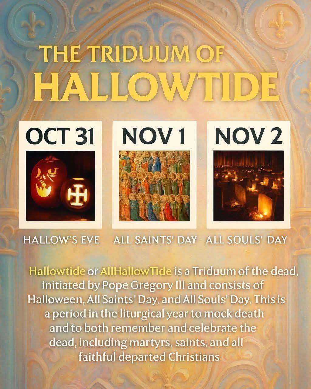 Diocese - Today we celebrate All Hallows’ Eve, or Halloween, the vigil ...
