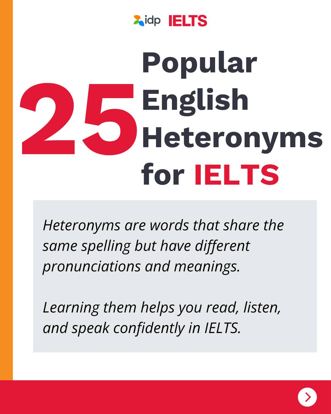 IELTS by IDP - Tear apart. Shed a tear. Know the... | Facebook