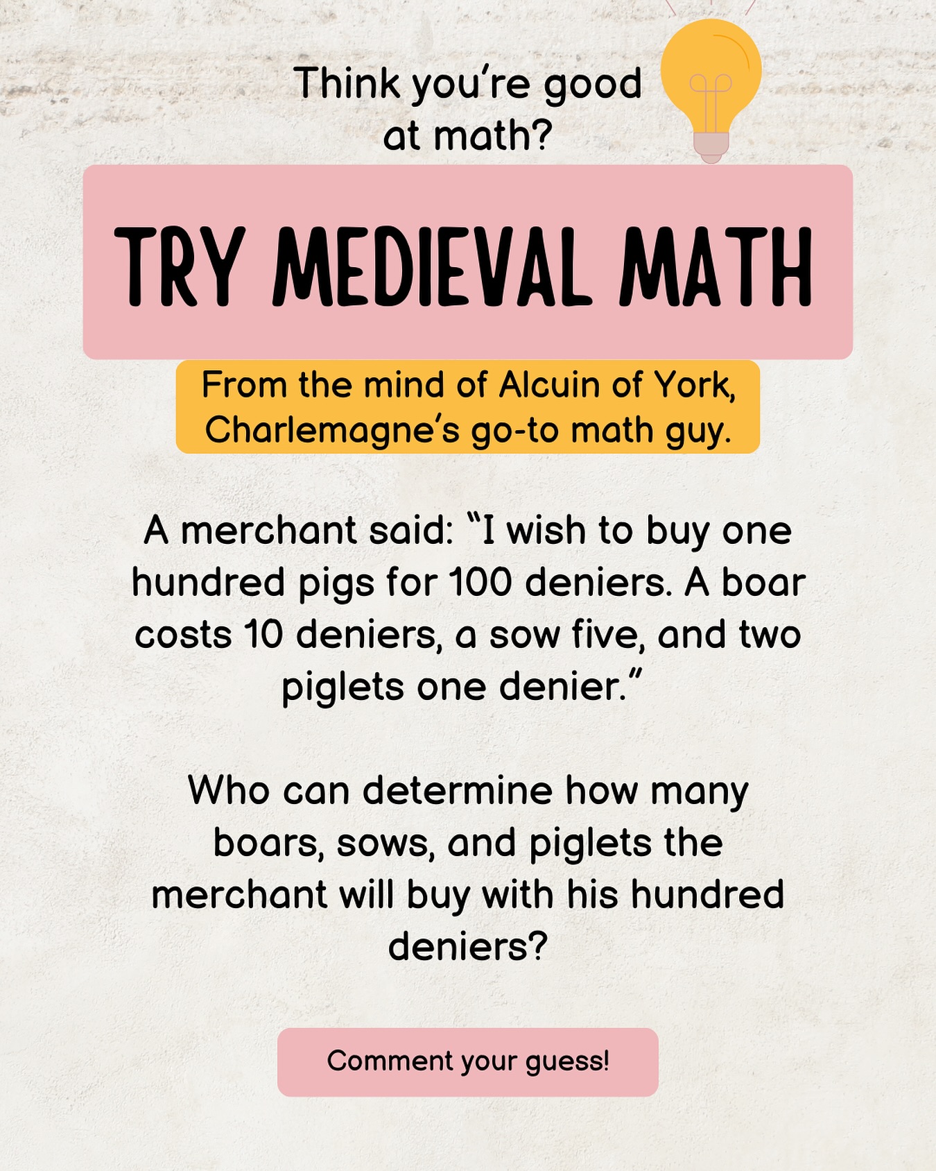 Medievalists.net - Alcuin of York created this math riddle over 1200 ...