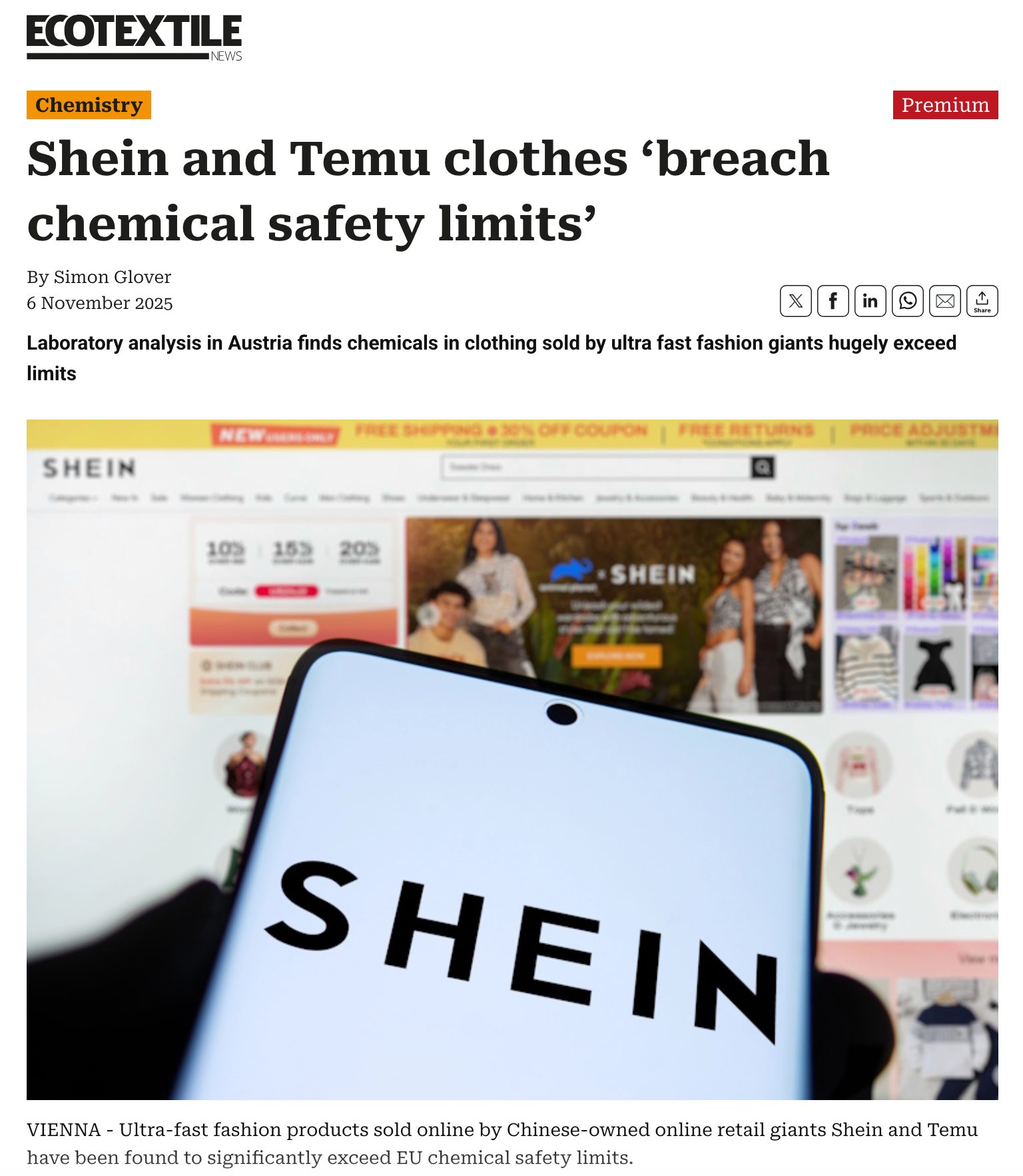 "Shein and Temu clothes... - Center for Environmental Health | Facebook