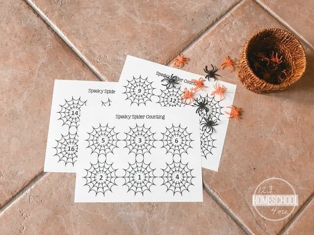 123 - 🕷️ FREE Spooky Spider Counting Activity for Preschoolers https ...