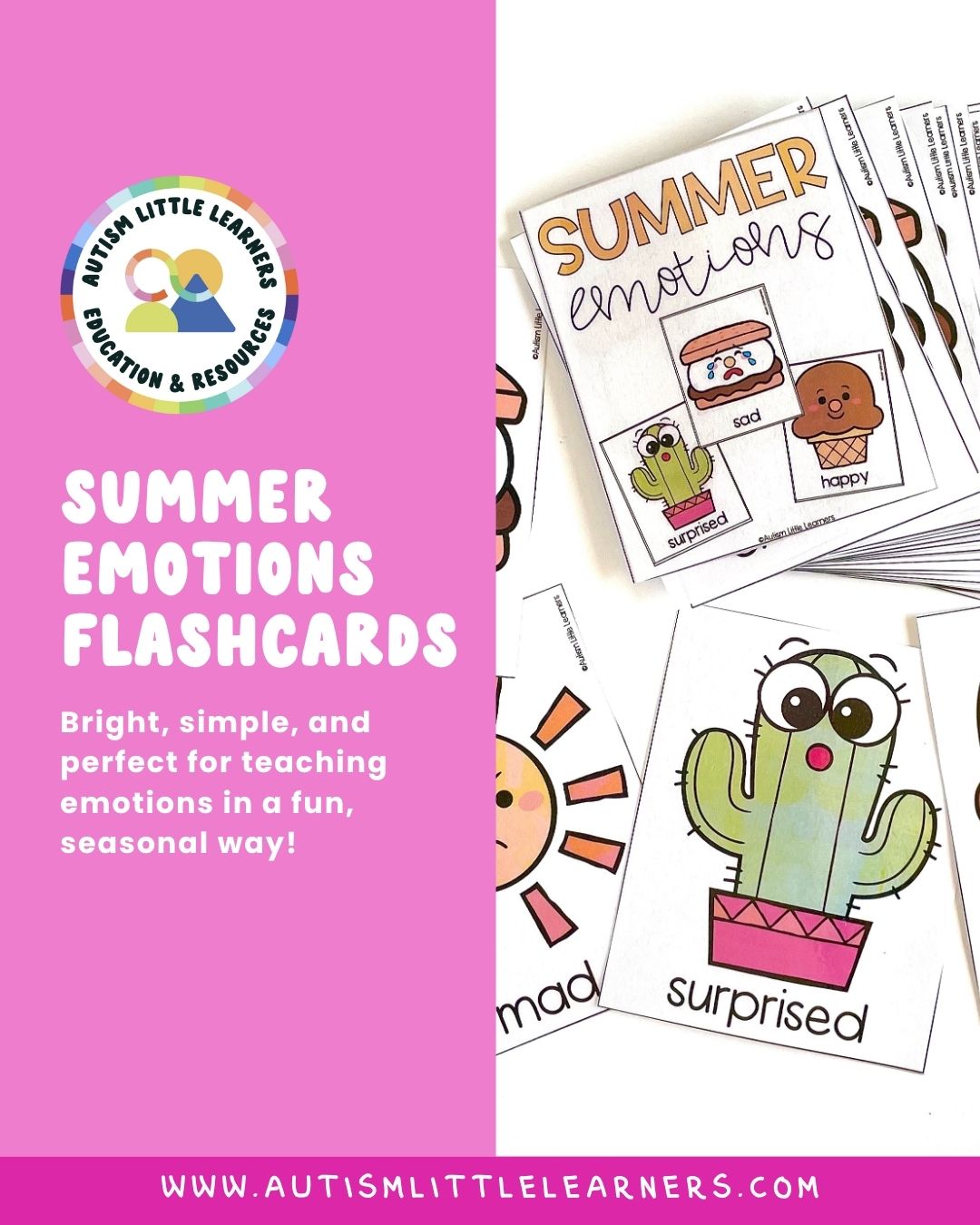 Our Summer Emotions Flashcards... - Autism Little Learners | Facebook