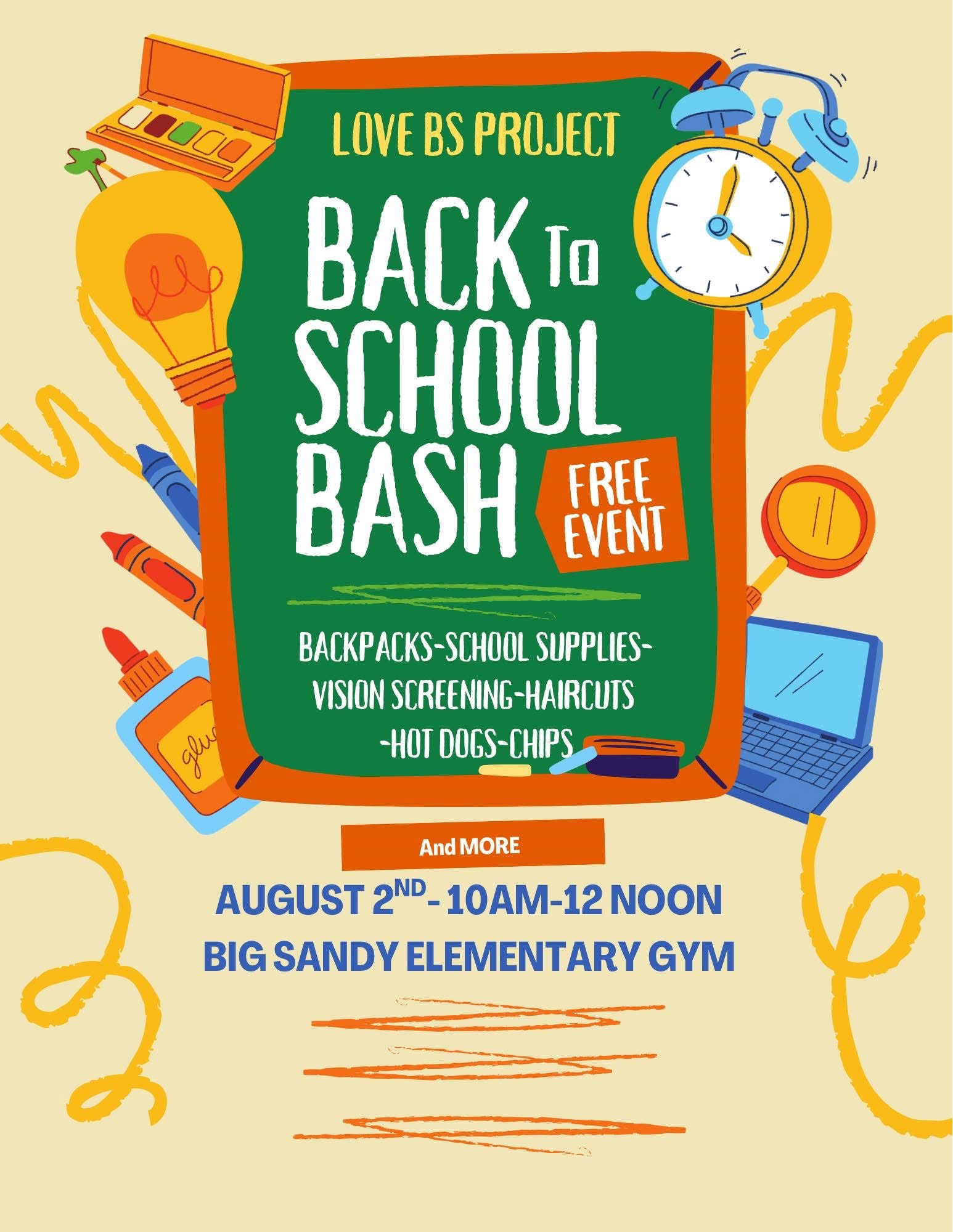 Big - 🎒 ️📚 BACK TO SCHOOL BASH! 📚 ️🎒 Join us for a fun and FREE ...