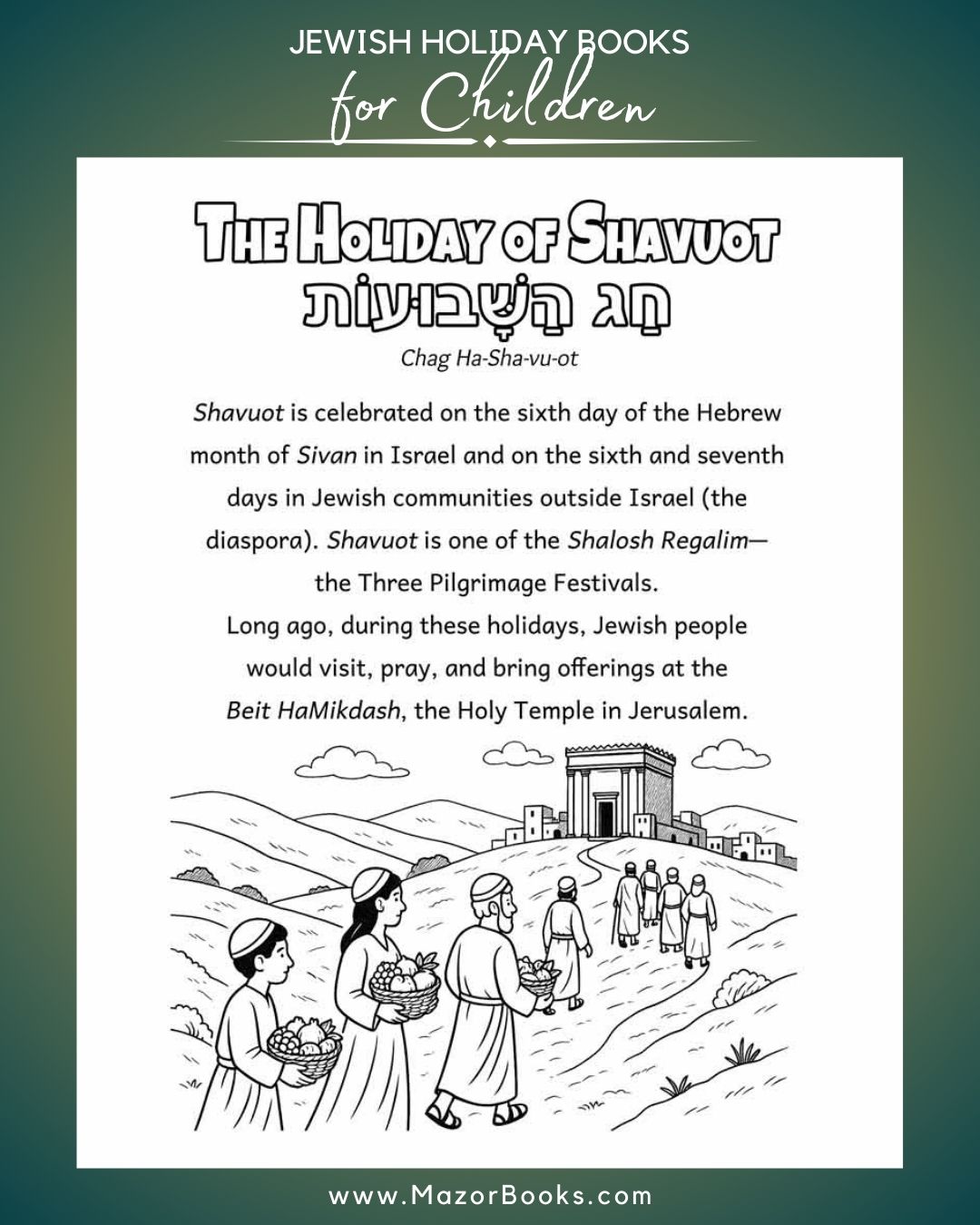 A Taste - - 📚 NEW RELEASE ALERT! 📚 Introducing "Shavuot in Pictures and ...