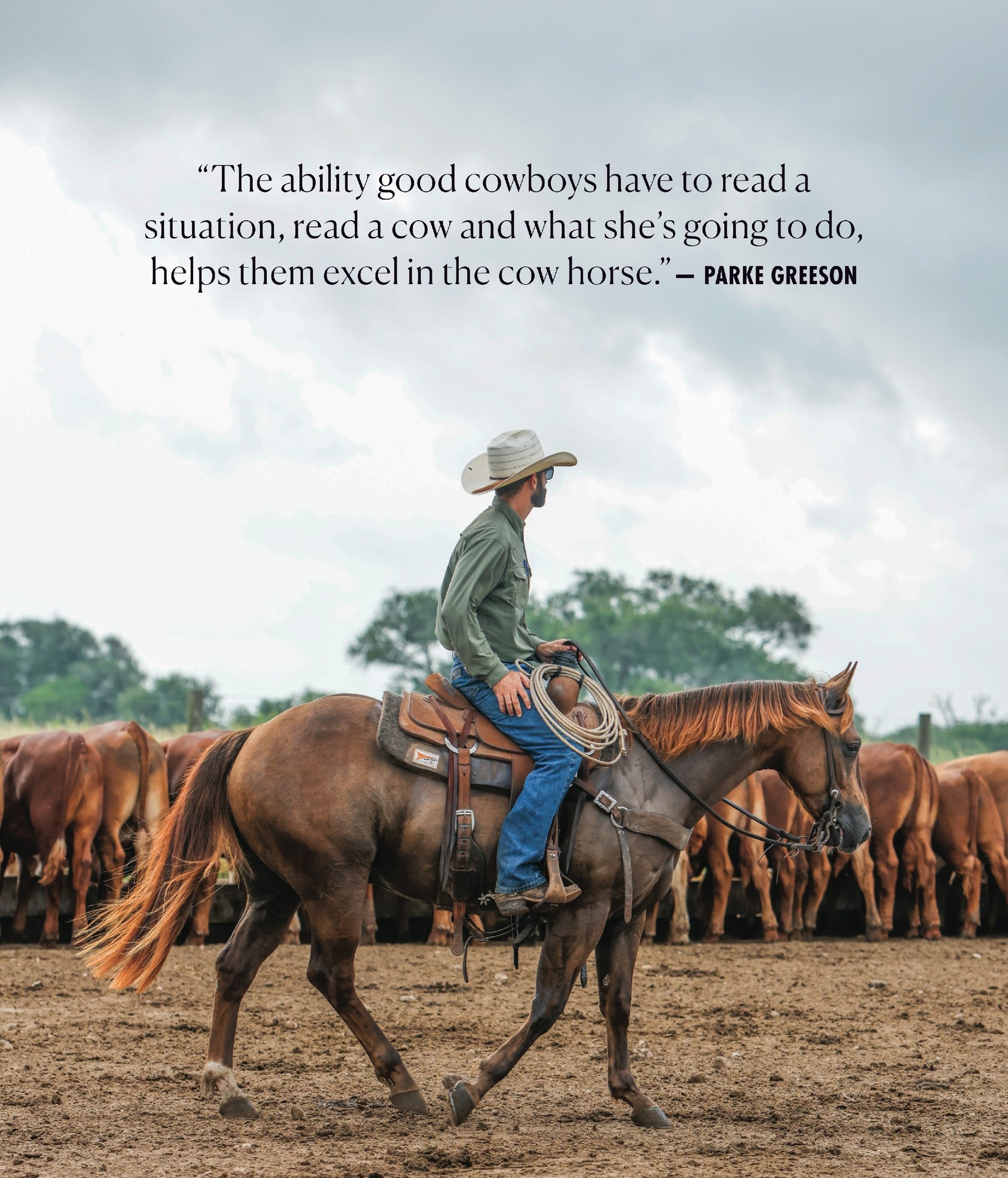Western - Parke Greeson blends his day-to-day ranch work with high ...
