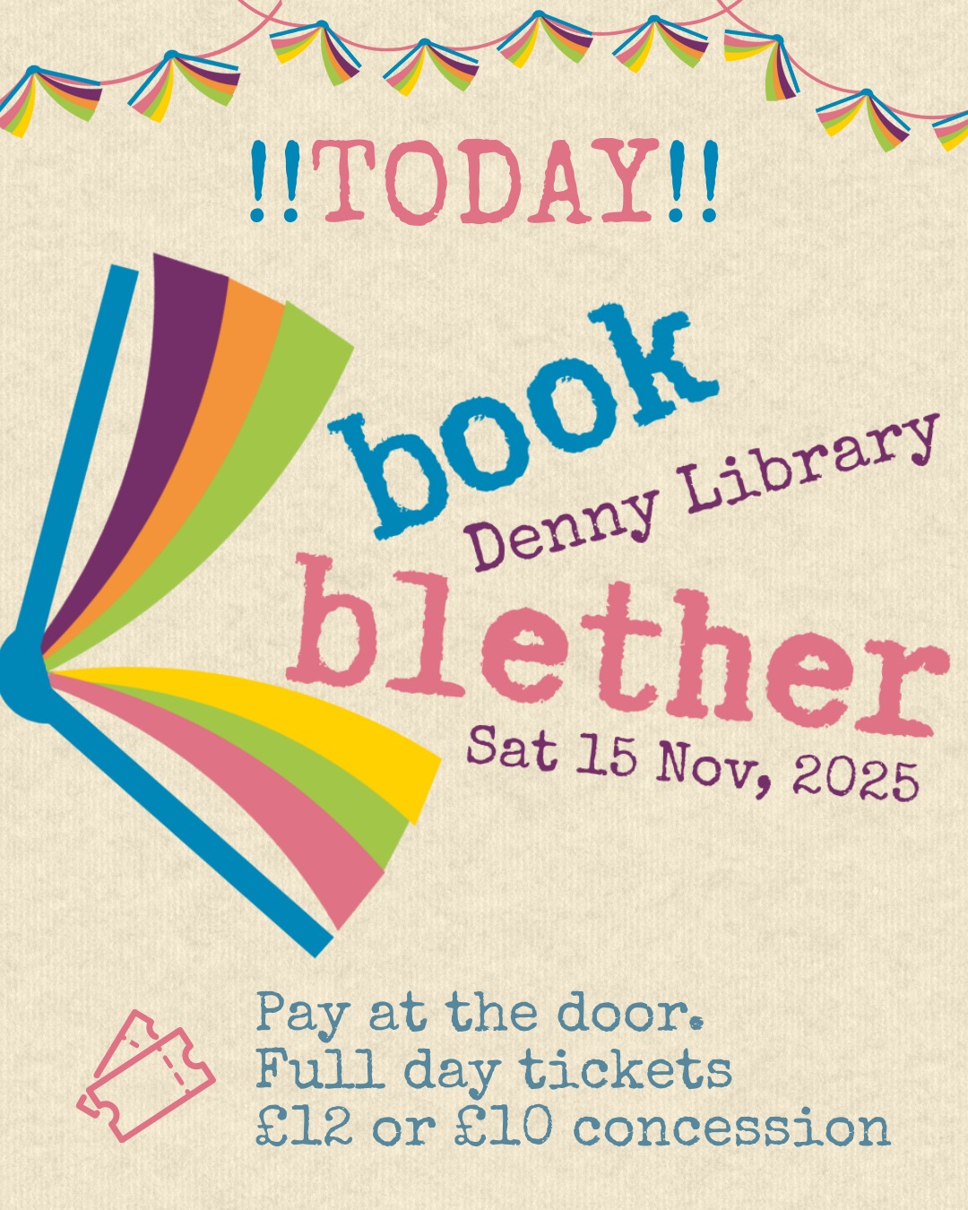 Falkirk - The first #BooKBlether fest is TODAY! Three incredible ...