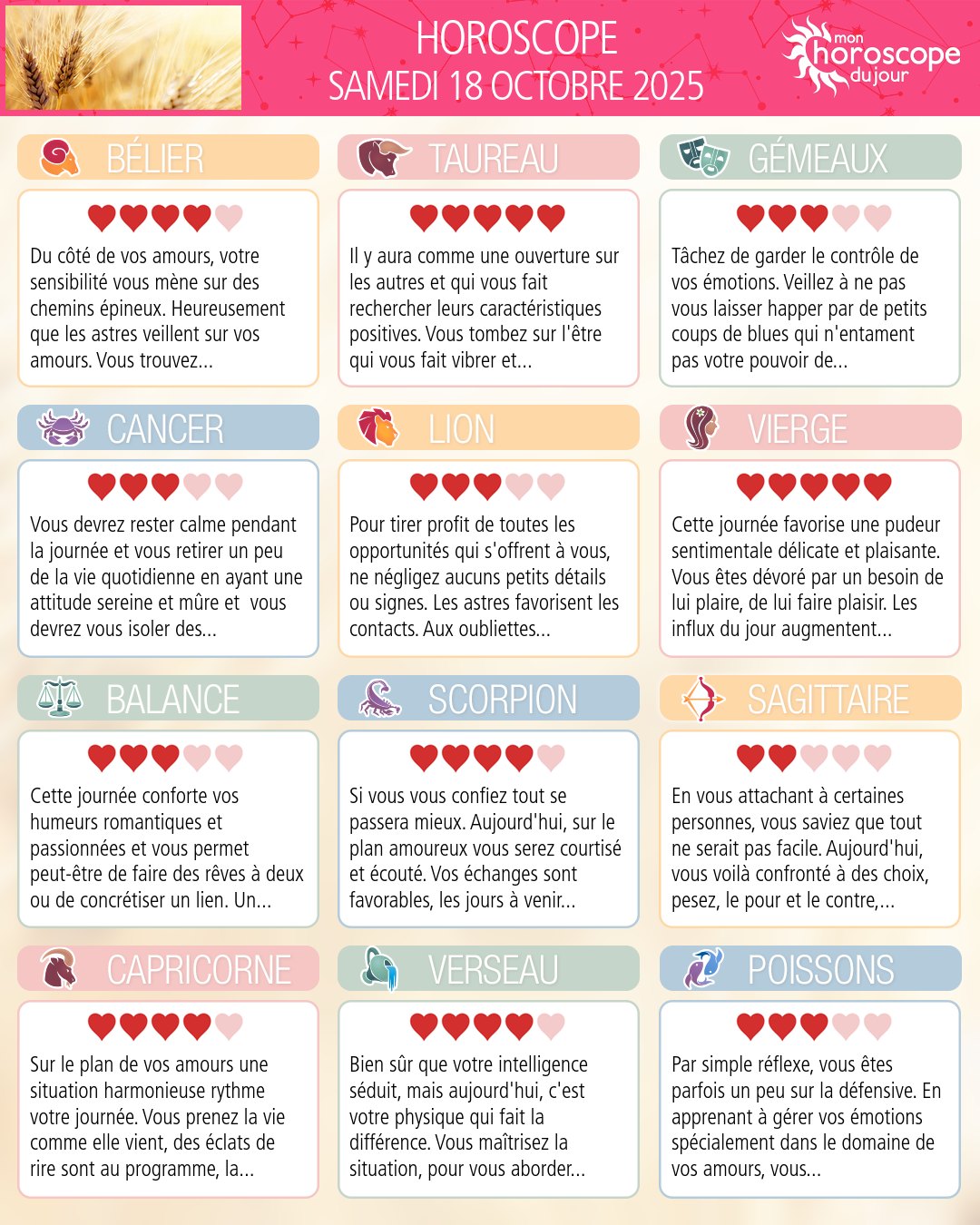 Mon - Votre horoscope complet sur notre site ici >> https://www.mon ...
