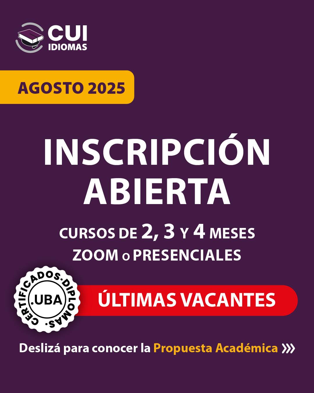 CUI - Centro Universitario de Idiomas - 󾔯 Si no llegaste a la ...