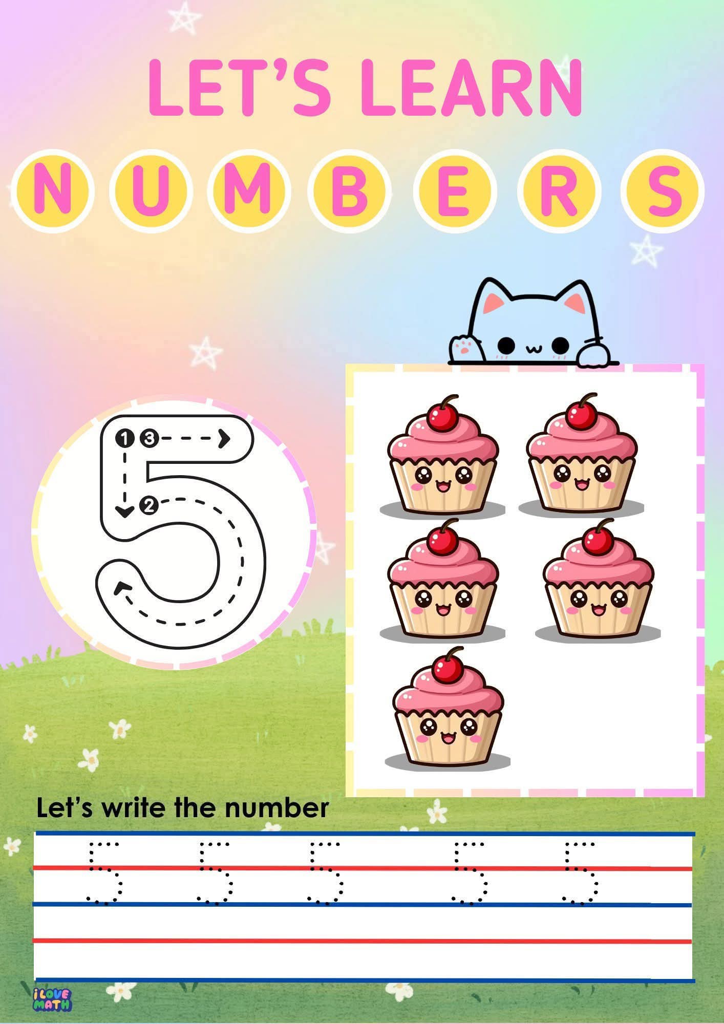 KINDERGARTEN WORKSHEETS & RESOURCES👨‍👩‍👧‍👧 | Let's learn the number ...
