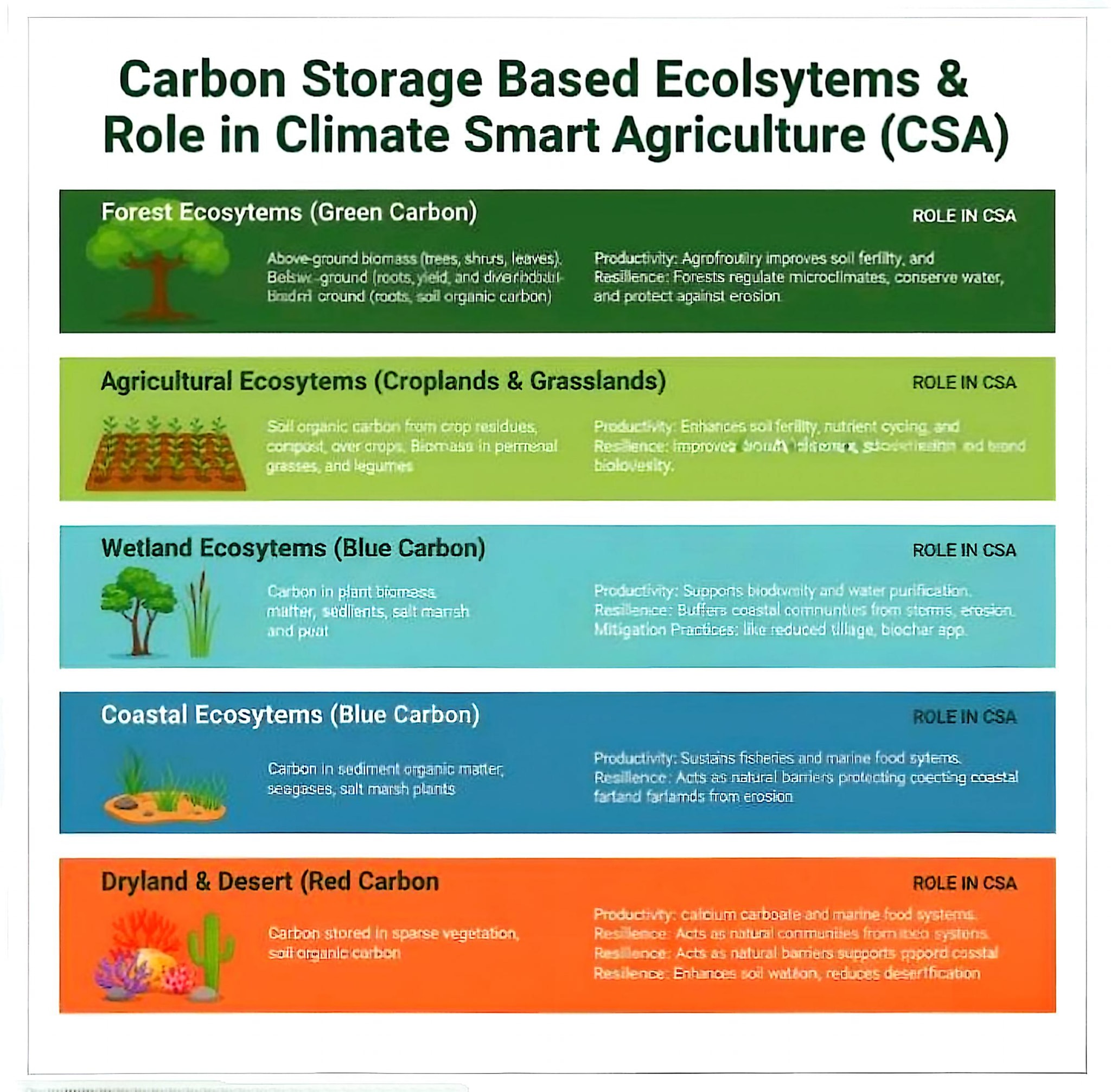 Friends - 🌱 Carbon Storage Based on Ecosystems & Role in Climate Smart ...