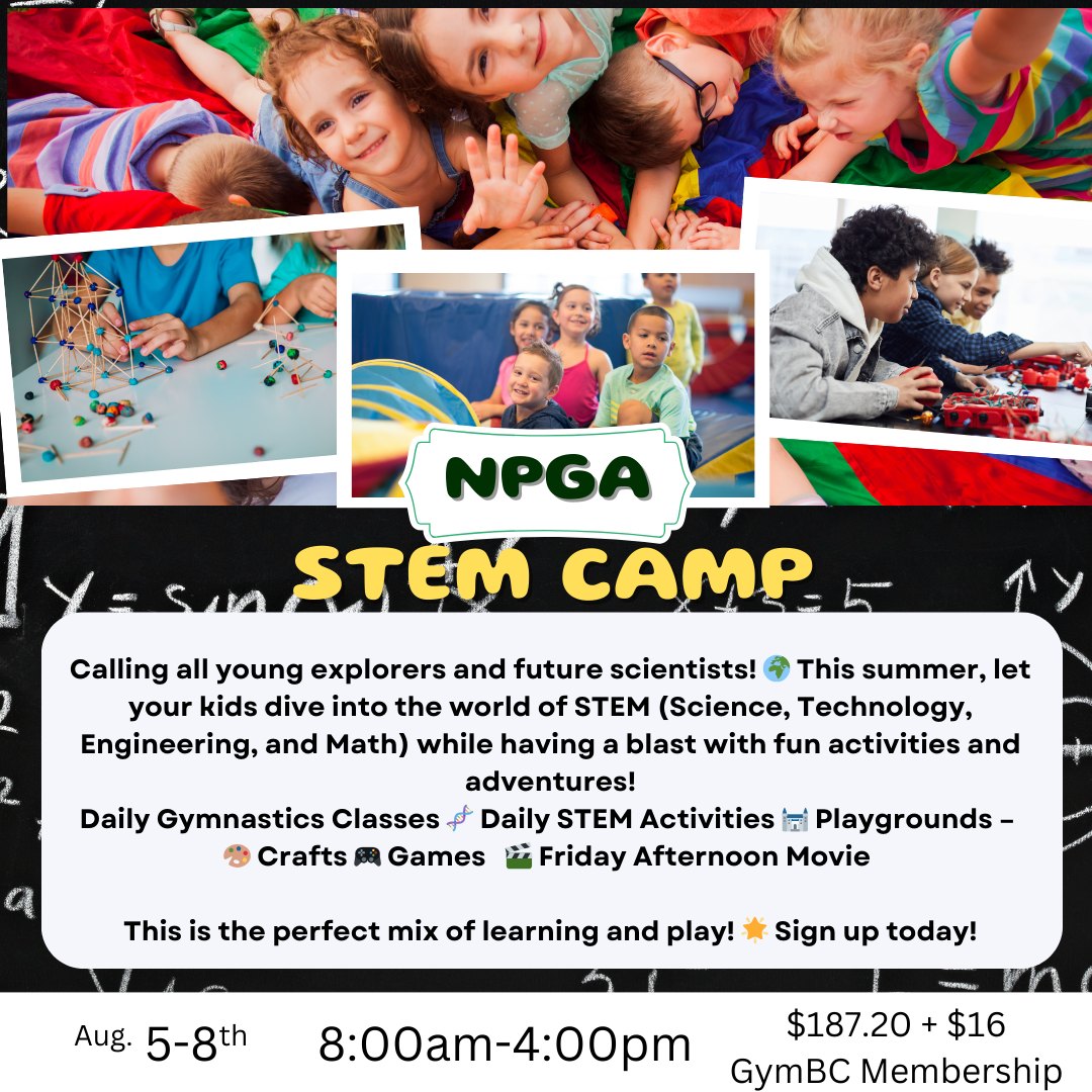 🔬🚀 STEM Summer... - North Peace Gymnastics Association (NPGA) | Facebook