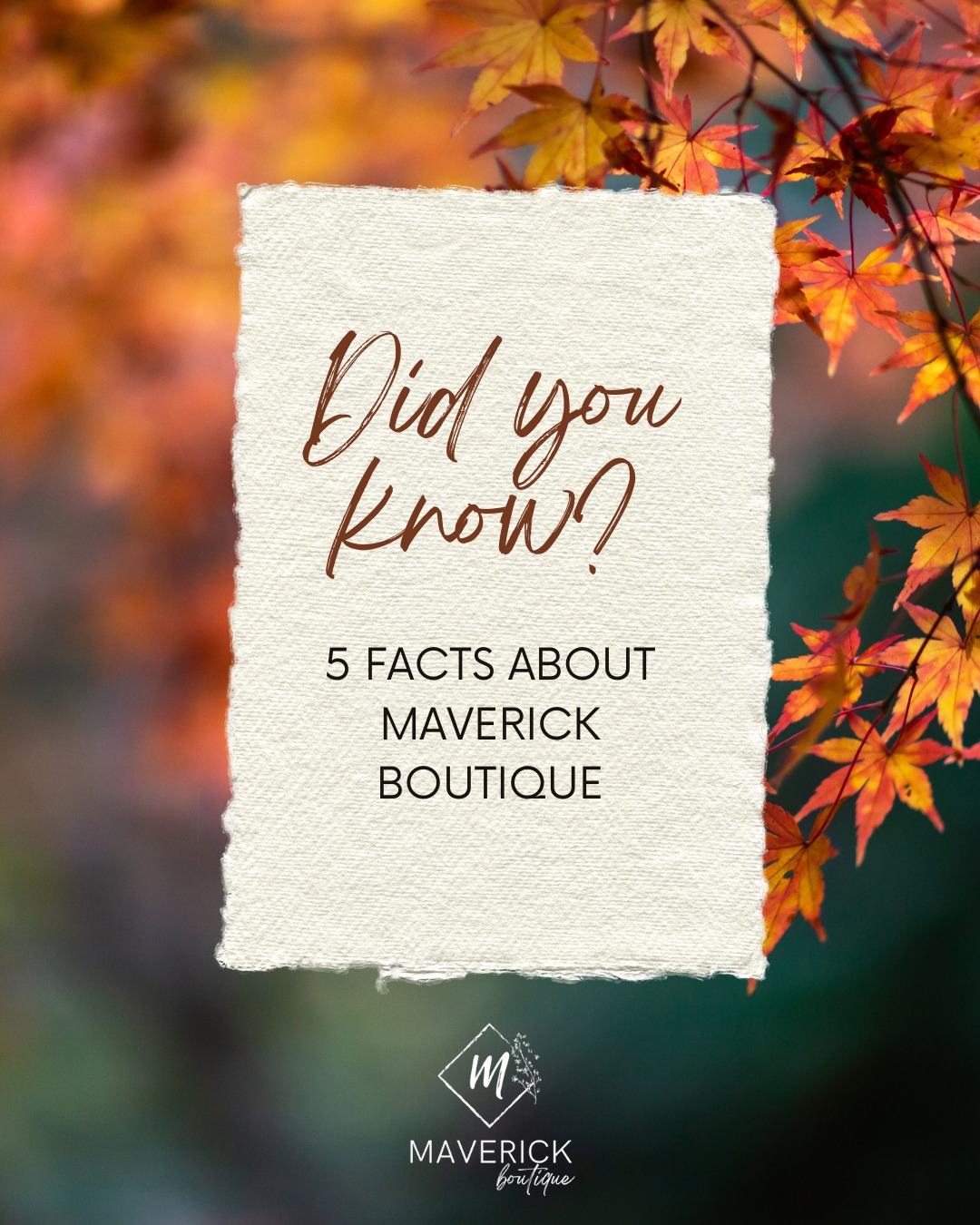 Did you know? We put together a... - Maverick Boutique | Facebook