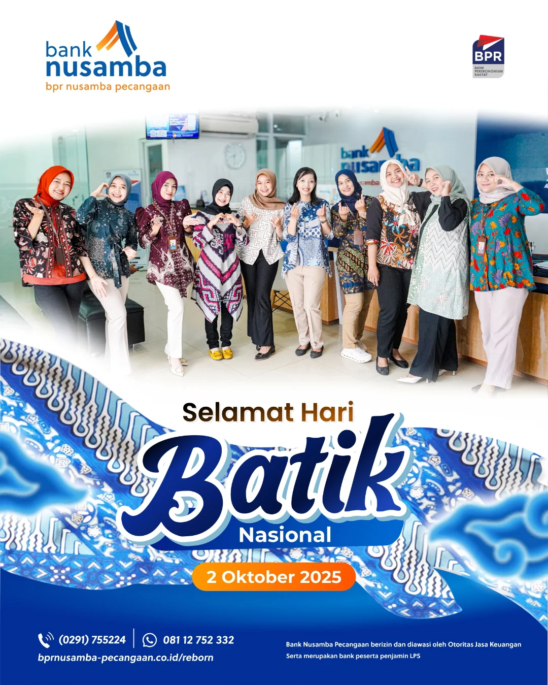 Selamat Hari Batik Nasional 2025... - BPR Nusamba Pecangaan | Facebook
