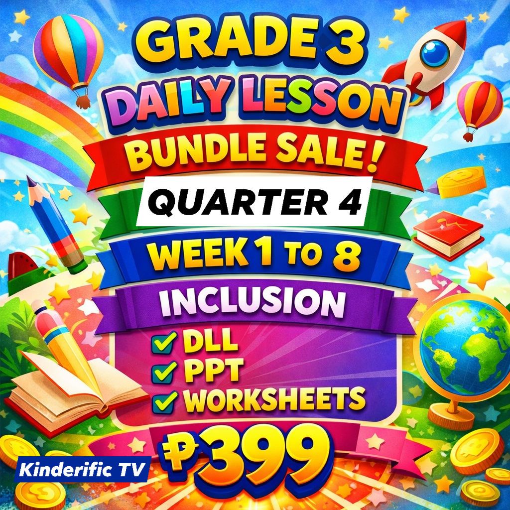 Kinderific - 📣 GRADE 3 DAILY LESSON BUNDLE SALE! 📣 📚 Sulit na, kompleto ...