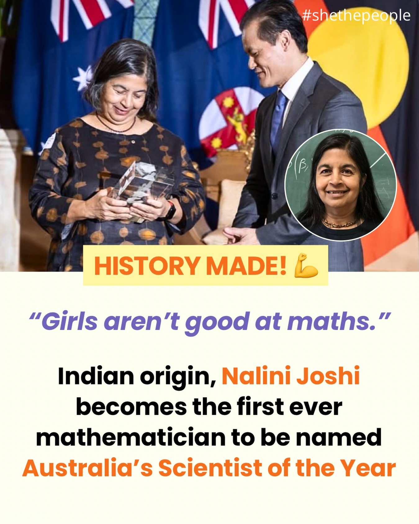 SheThePeople - The woman rewriting Australia’s scientific... | Facebook
