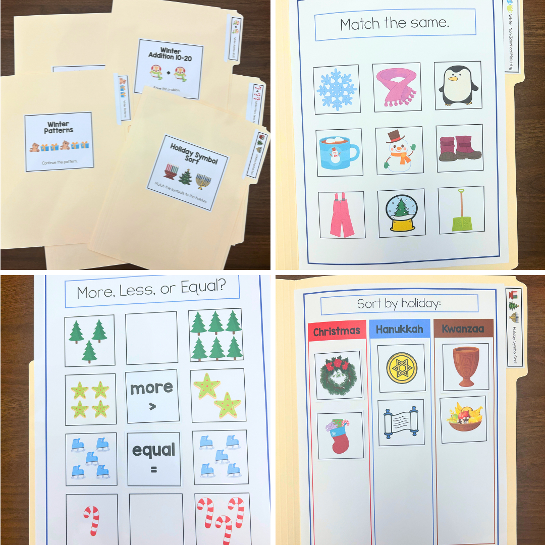 The Autism - 30 themed file folder activities designed to strengthen ...