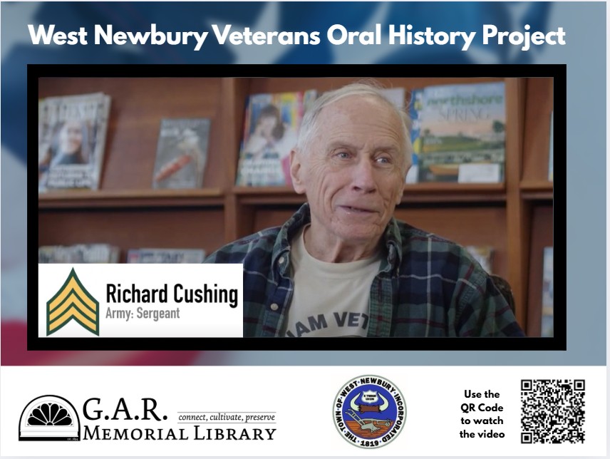 West Newbury Veterans Oral History... - GAR Memorial Library | Facebook