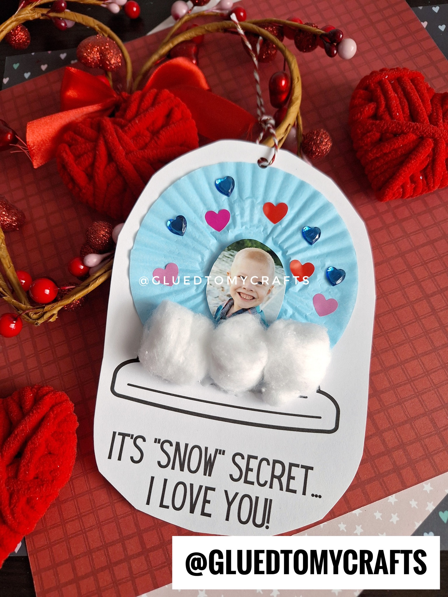 Glued - Cupcake Liner Snow Globe Card – It’s Snow Secret 🩷 https://www ...