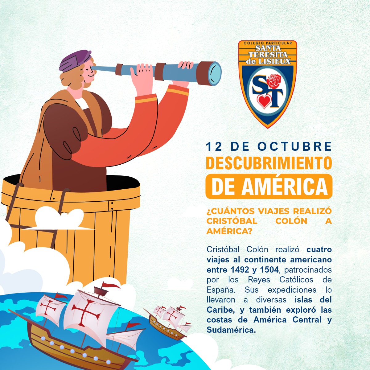 Santa - 📚🌎 12 DE OCTUBRE: DESCUBRIMIENTO DE AMÉRICA 🌎🚢 🤔 ¿Cuántos ...