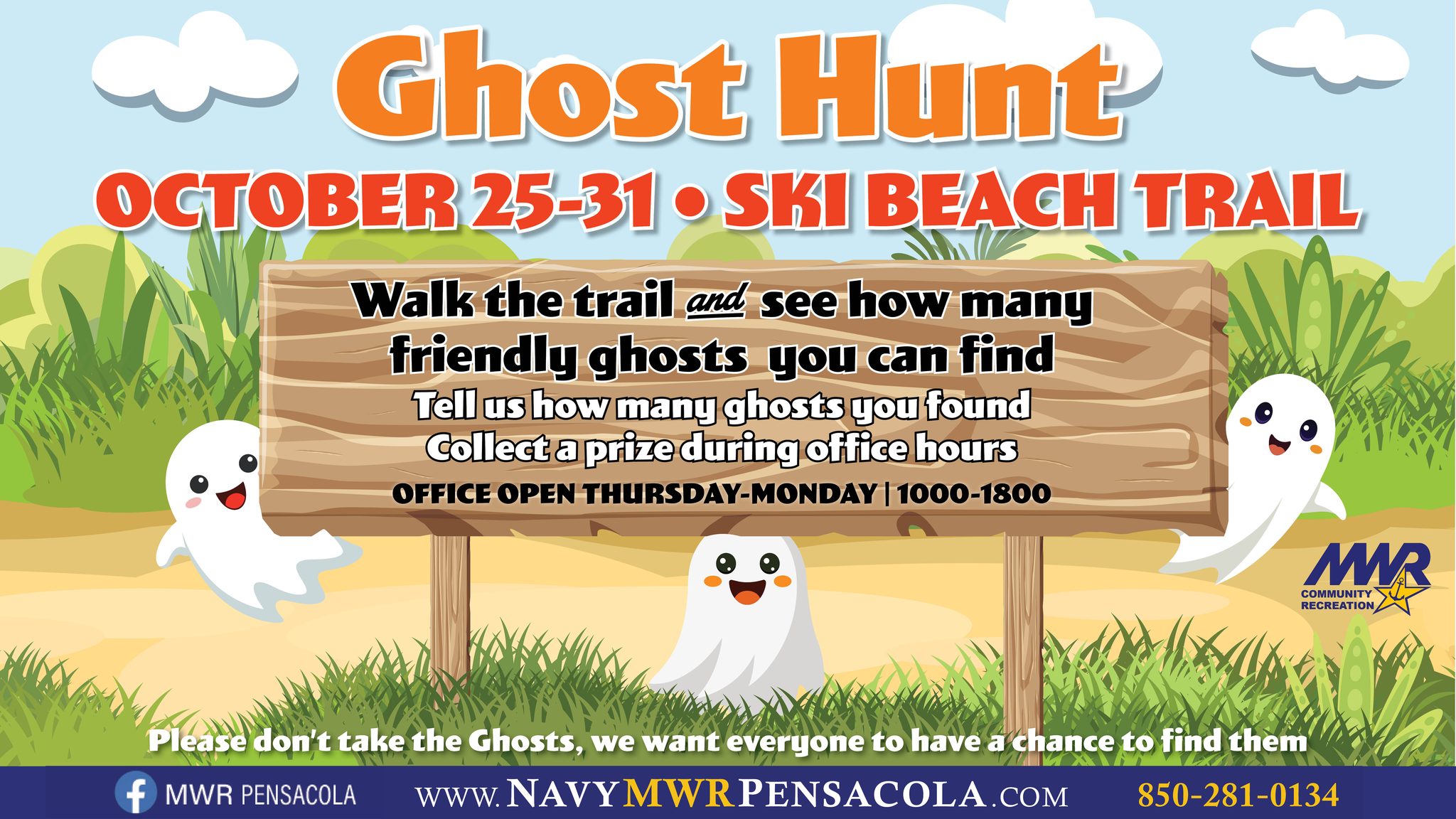 Pensacola - 👻🔍Ghost Hunt Alert! 🔍👻 October 25 – 31 | Ski Beach Trail ...