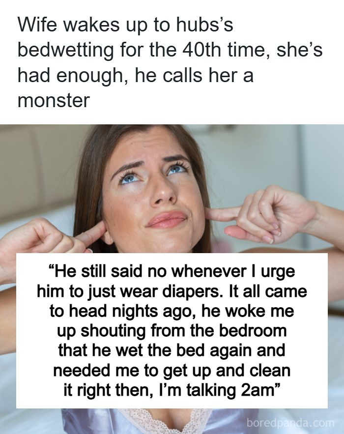 Bored Wife Wakes Up To Hubss Bedwetting For The 40th Time Shes Had