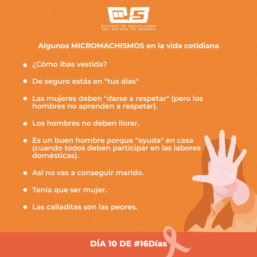 Colegio - 🧡 Los micromachismos son manifestaciones de una violencia que ...