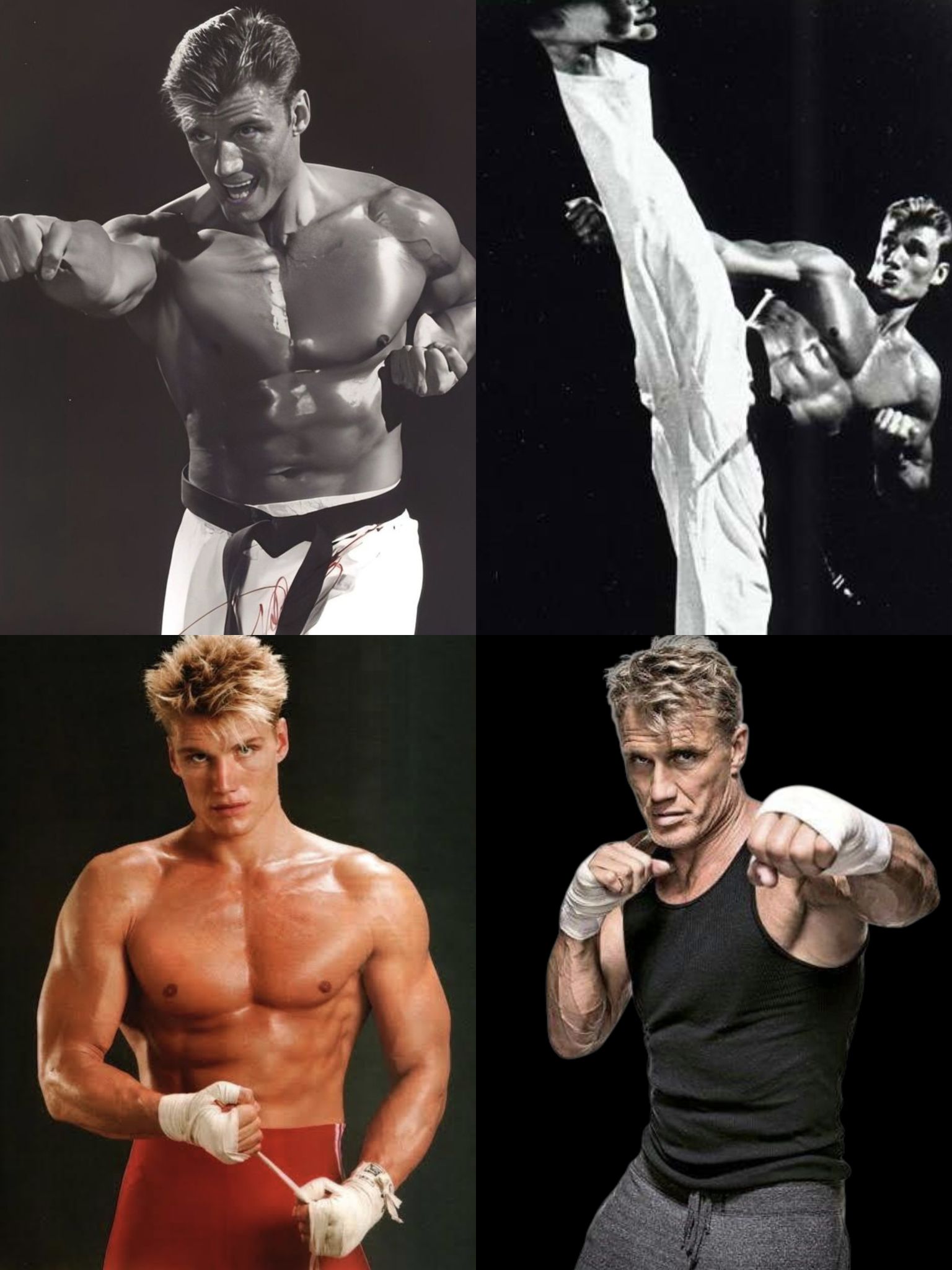 Karate The Image Shows Actor And Martial Artist Dolph Lundgren In A
