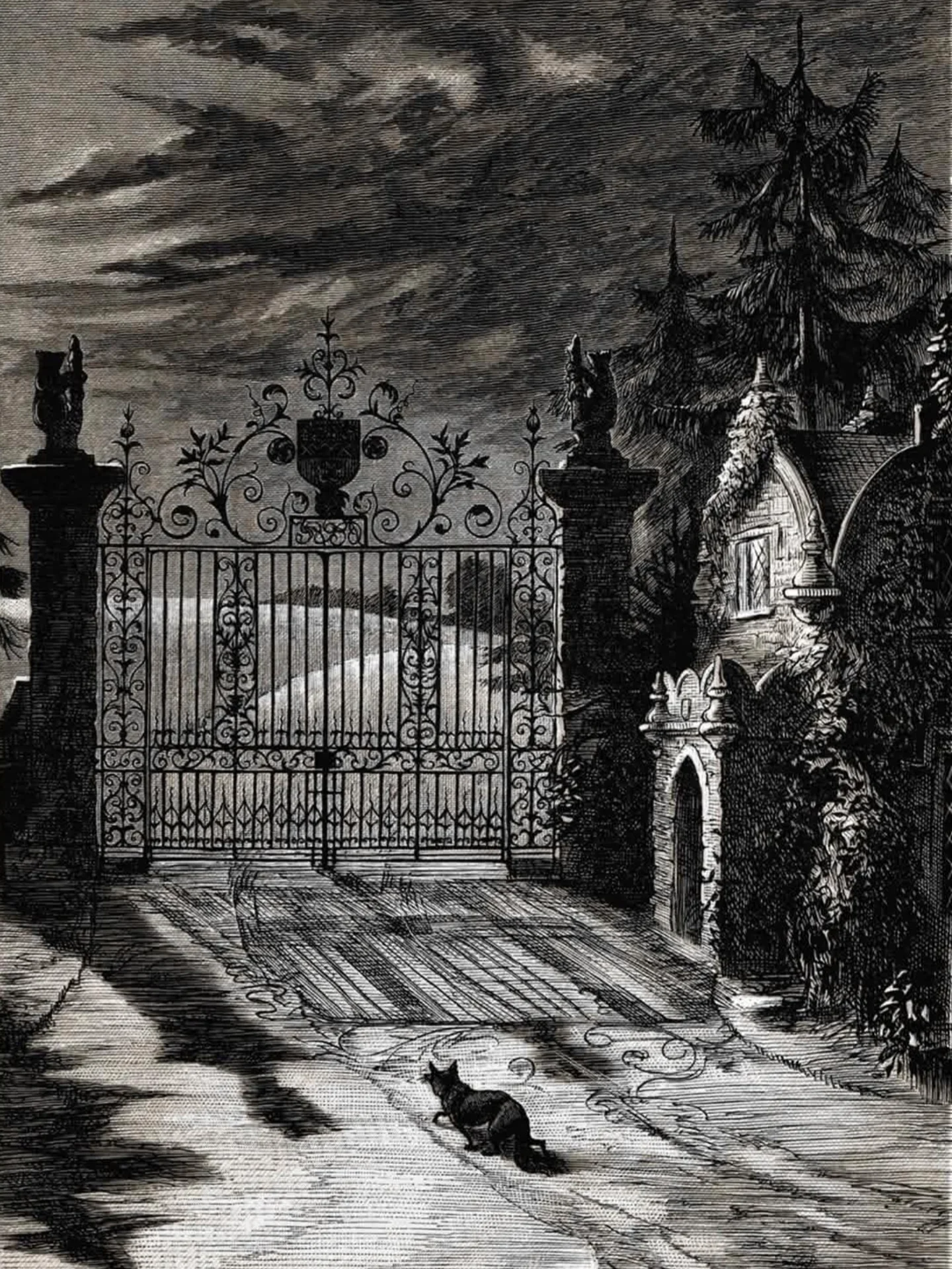 Dark - Old Christmas, circa 1876. Illustration by Randolph Caldecott ...