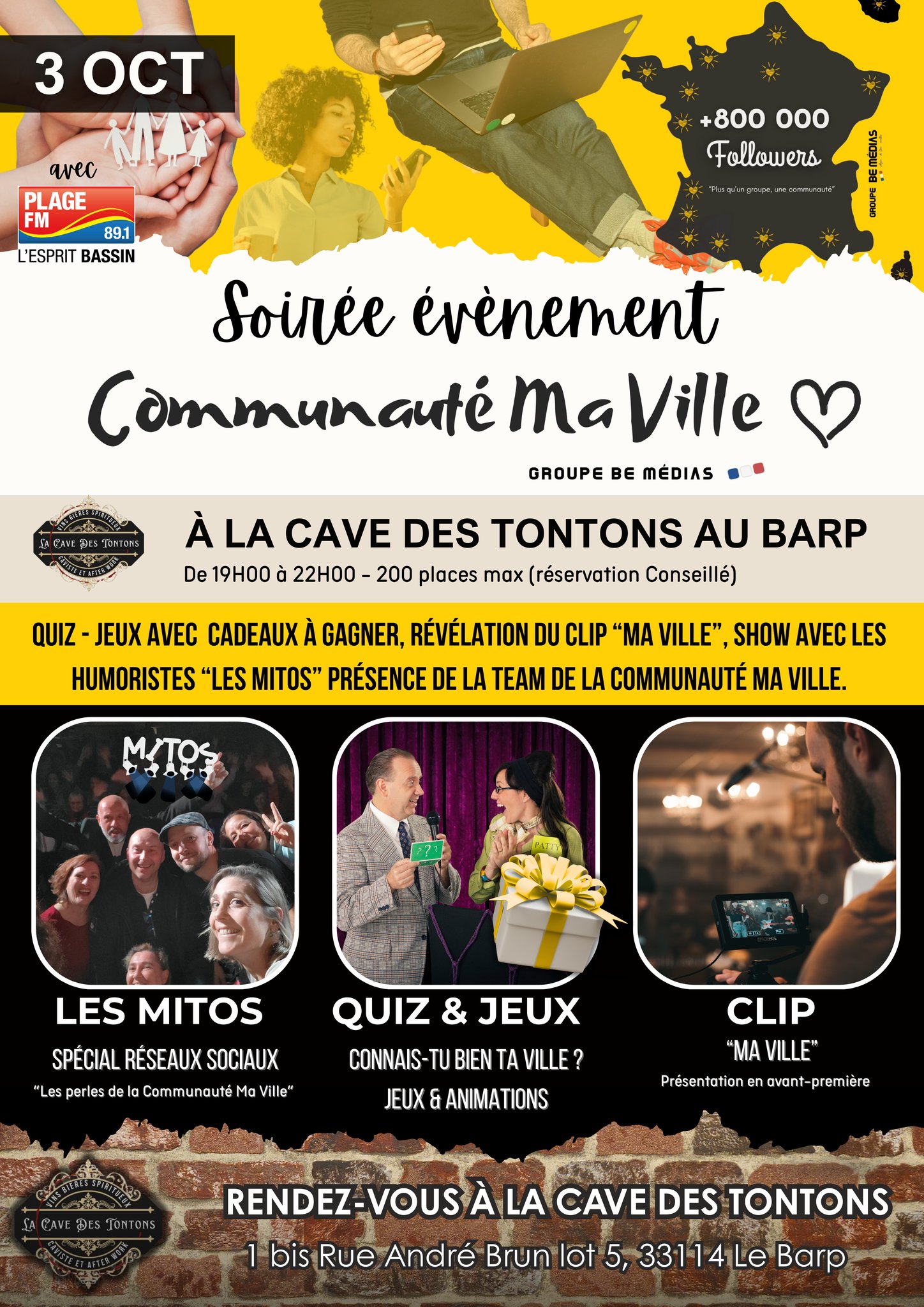 Soirée exceptionnelle avec la team de la Communauté Ma Ville