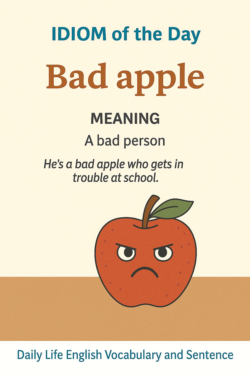 Leave a bad... - Daily Life English Vocabulary and sentence | Facebook