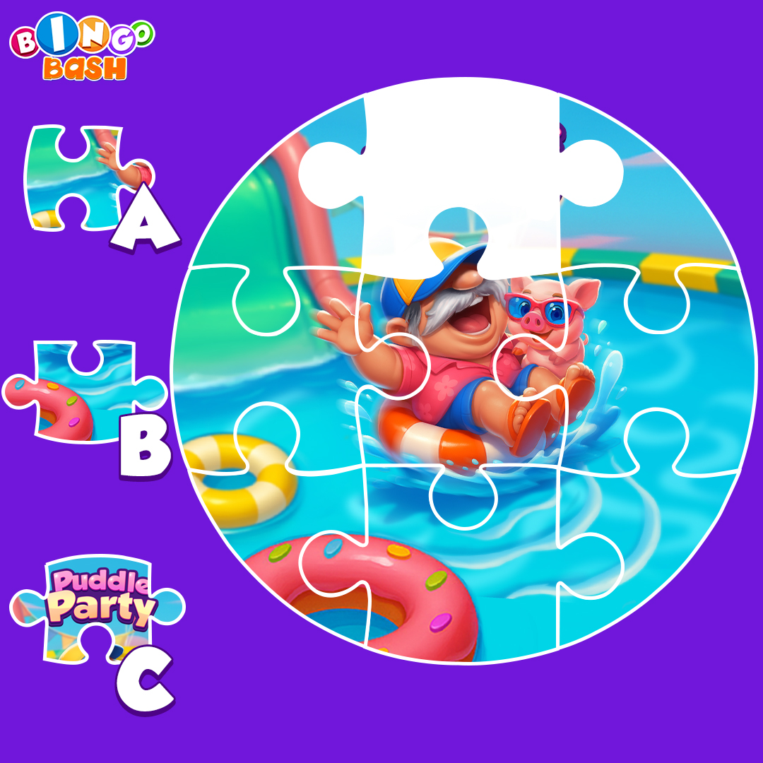 Bingo - 💦🍩 Puddle Party Puzzle! 🍩💦 The party’s in full splash, but one ...
