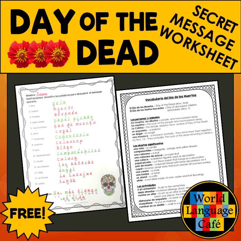 World - 💃💀Day of the Dead Countdown💃💀 Teach your students new ...