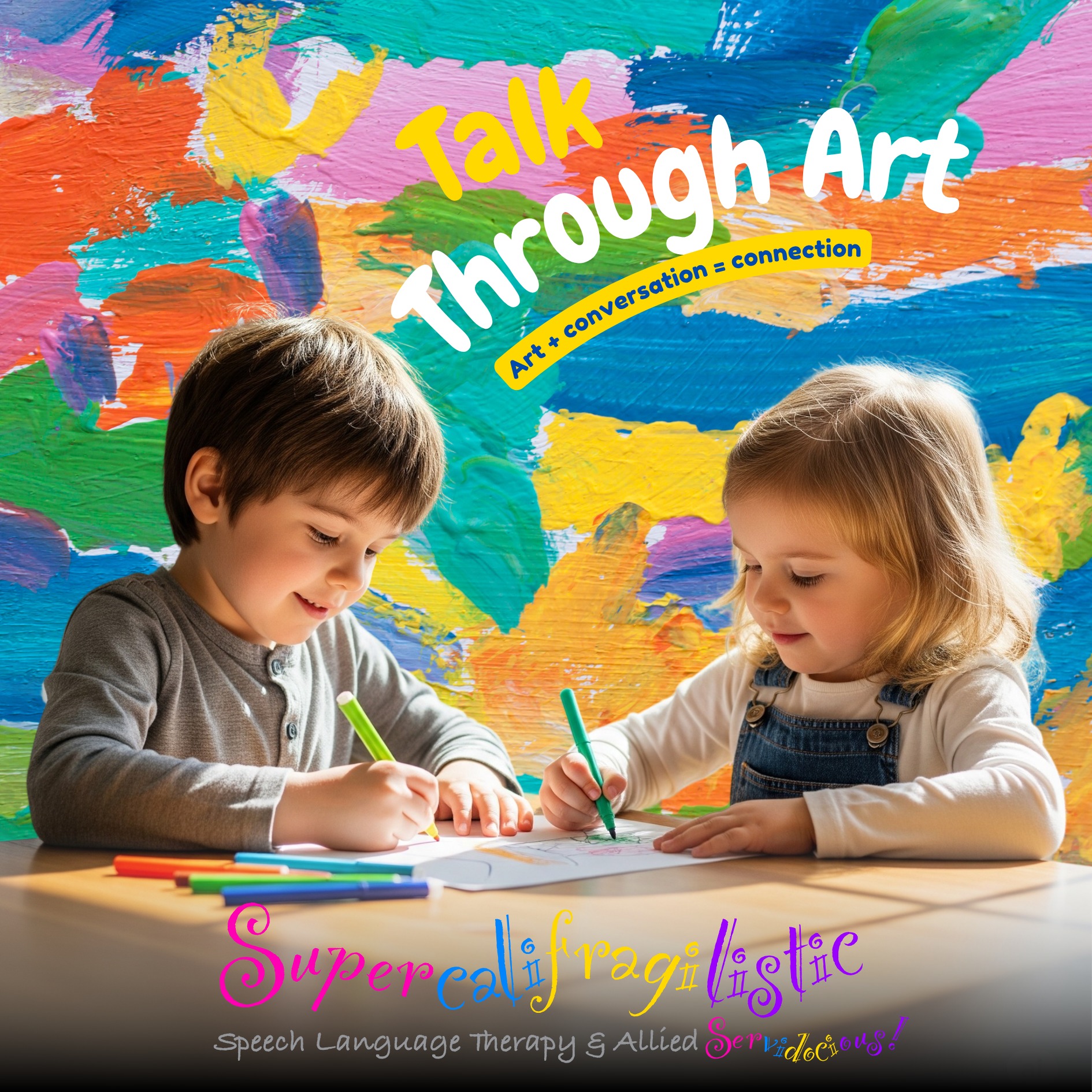 🎨 A simple drawing game can help your child practice: 🔁 Turn-taking 👂 ...