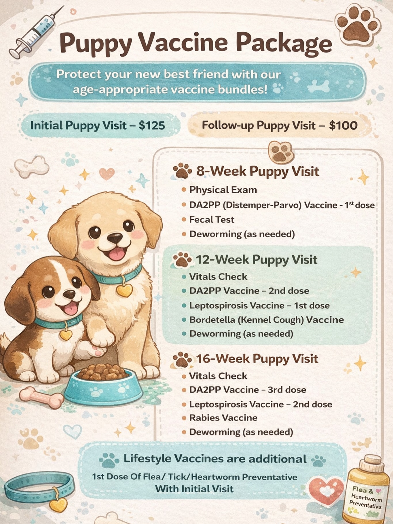 🐶 New Puppy Vaccine Packages... - Advanced Veterinary Complex | Facebook