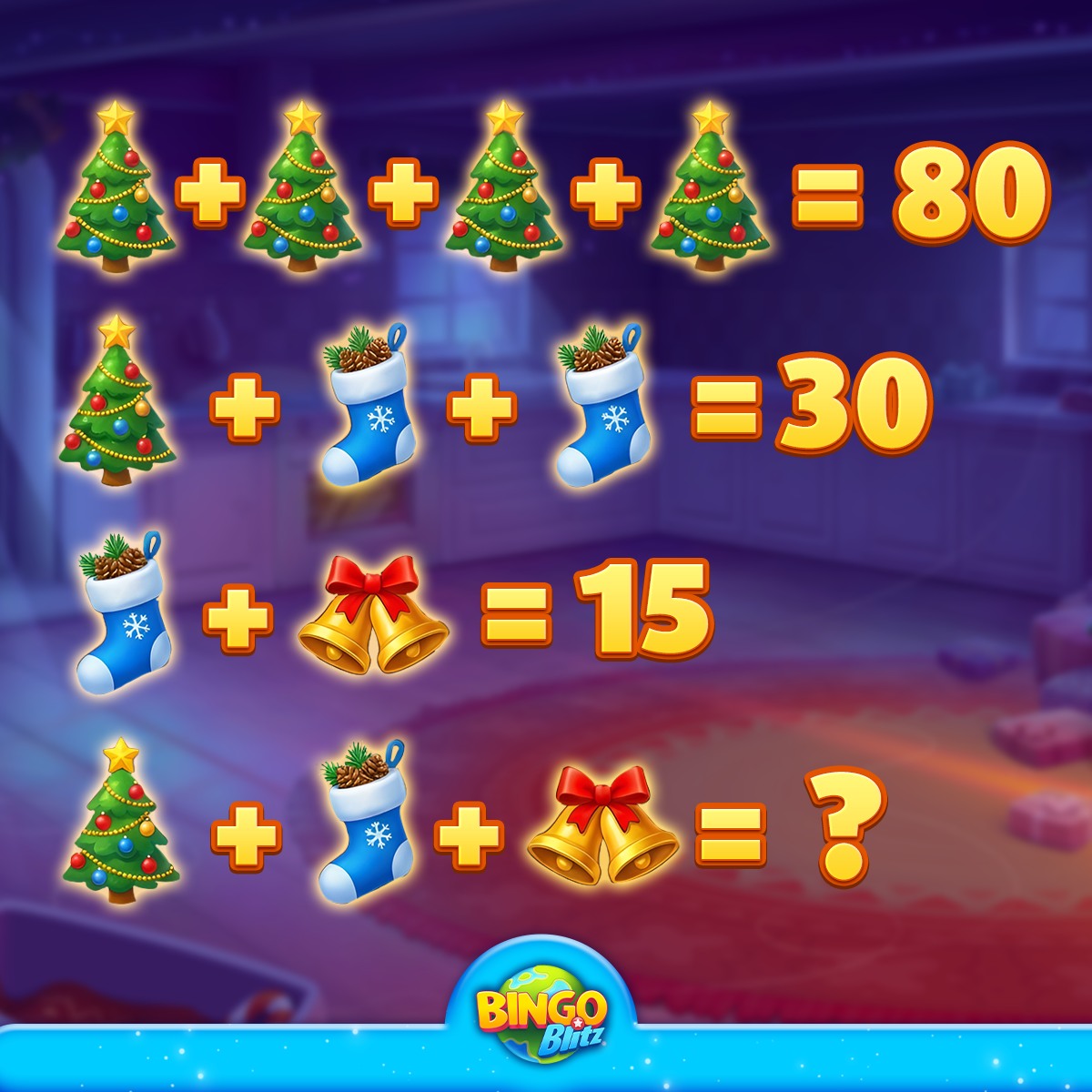 Bingo - The best Christmas gift of them all? MATH! 🤓 Can you #solve ...