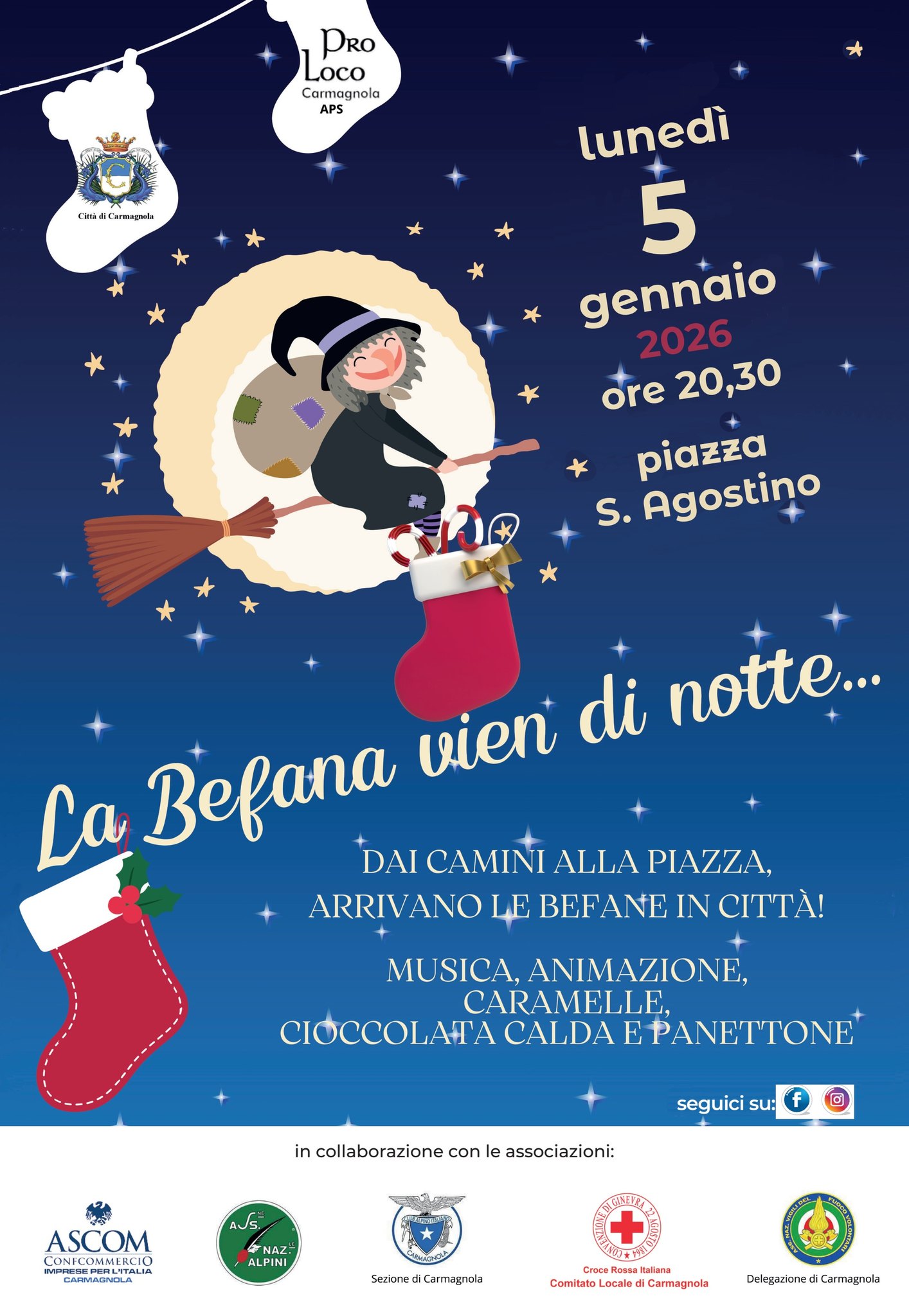Città - 🧹 Tracce di Luce 2025 | La Befana vien di notte… Lunedì 5 ...