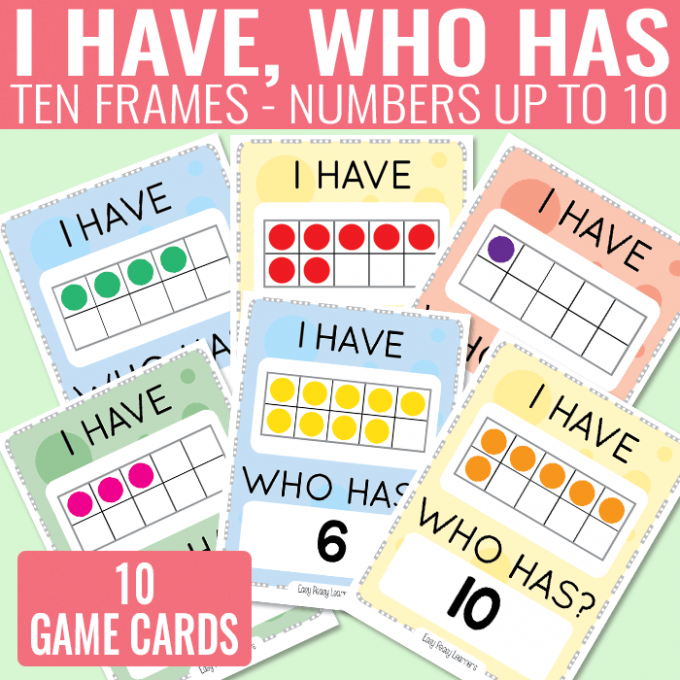 Ten Frames Printable Game by... - A Little Pinch of Perfect | Facebook
