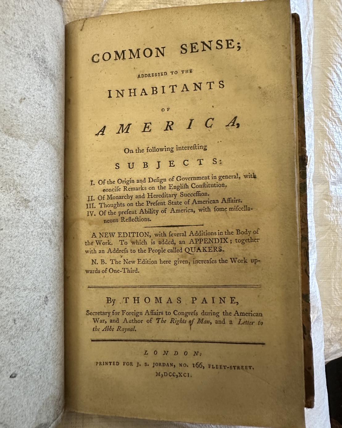 Leighton - #OnThisDay 1776 Thomas Paine published his "Common Sense ...