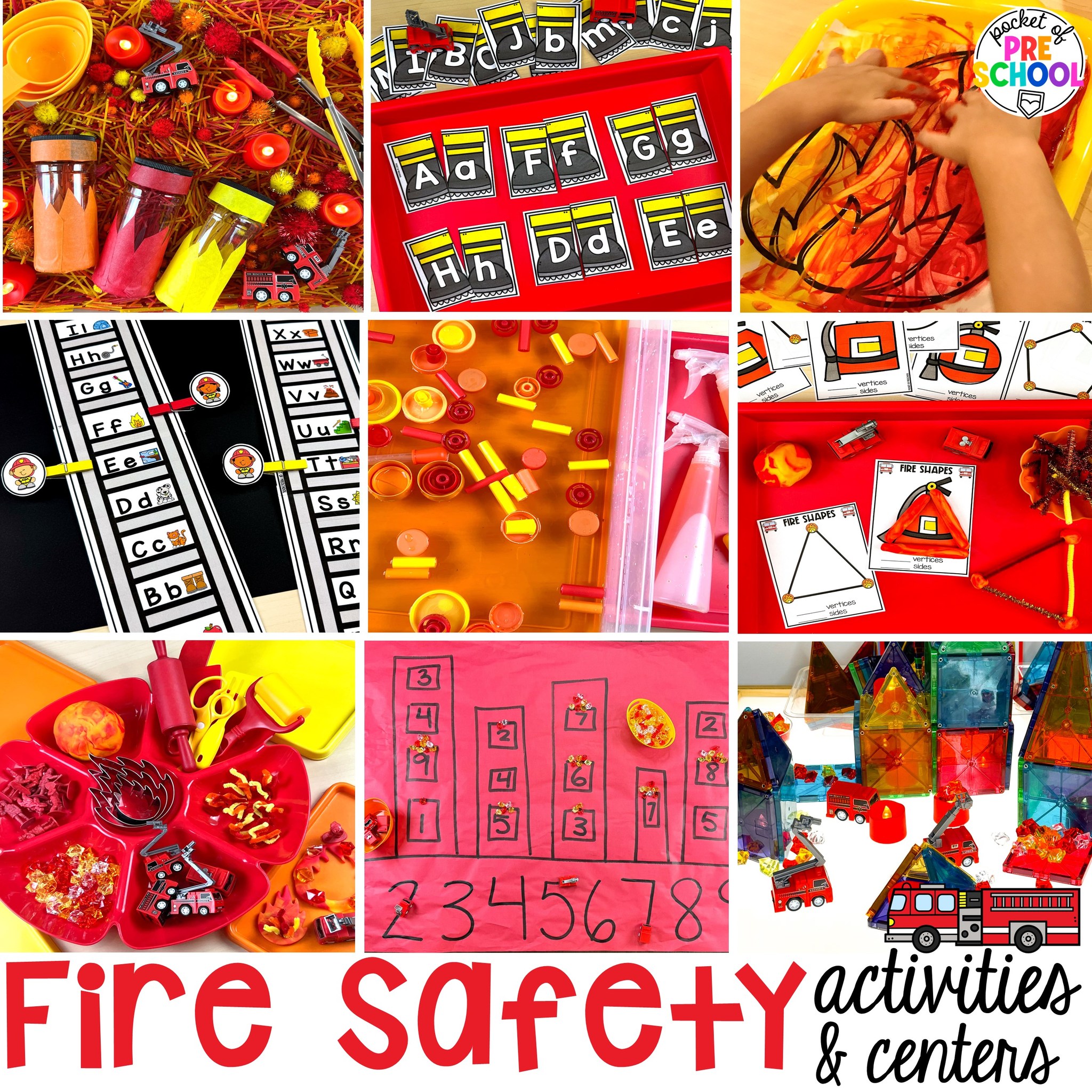 Ideas for your fire safety theme for... - Pocket of Preschool | Facebook