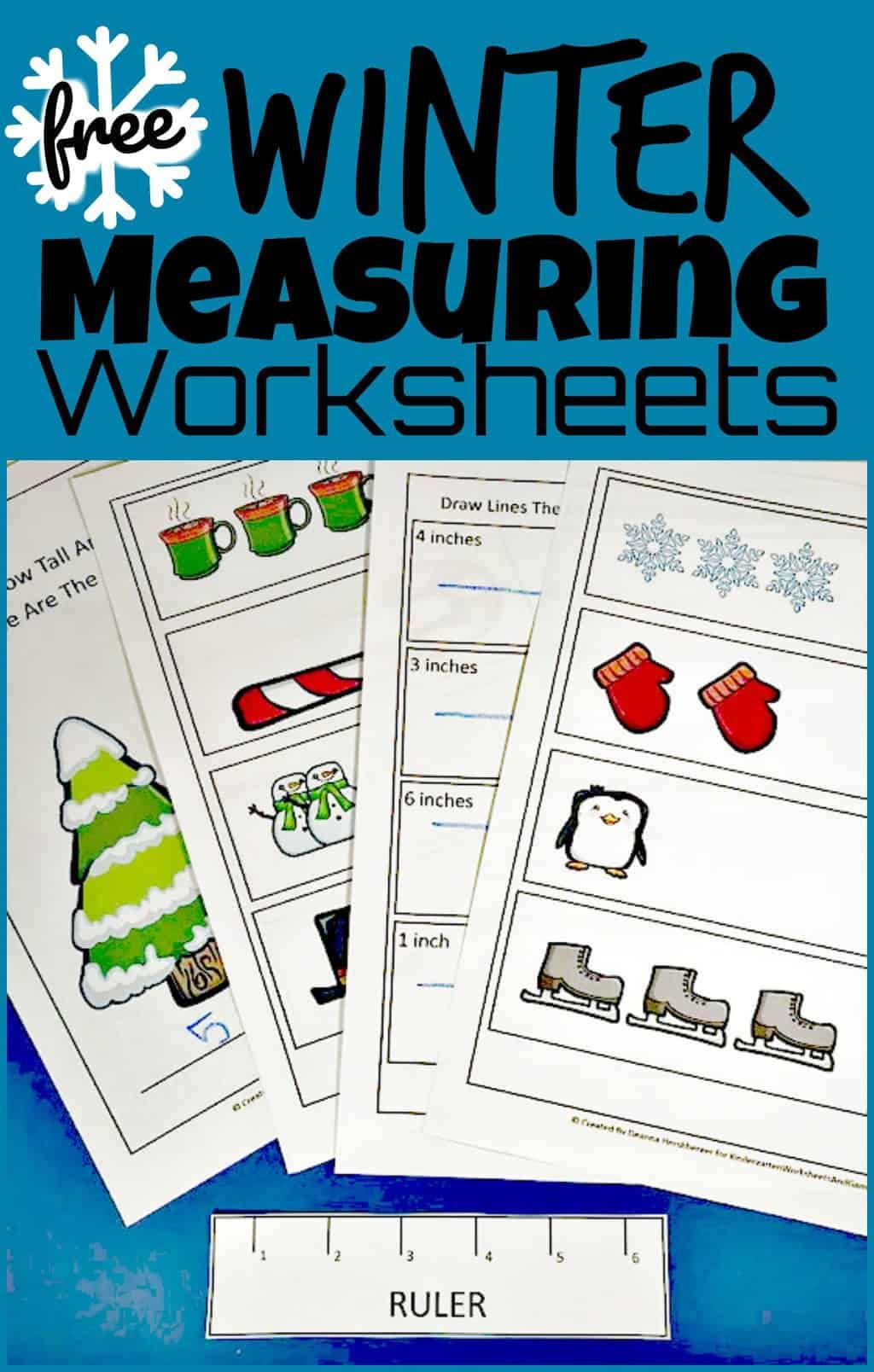 123 - ️️ FREE Winter Ruler Measurements Worksheets https://www ...