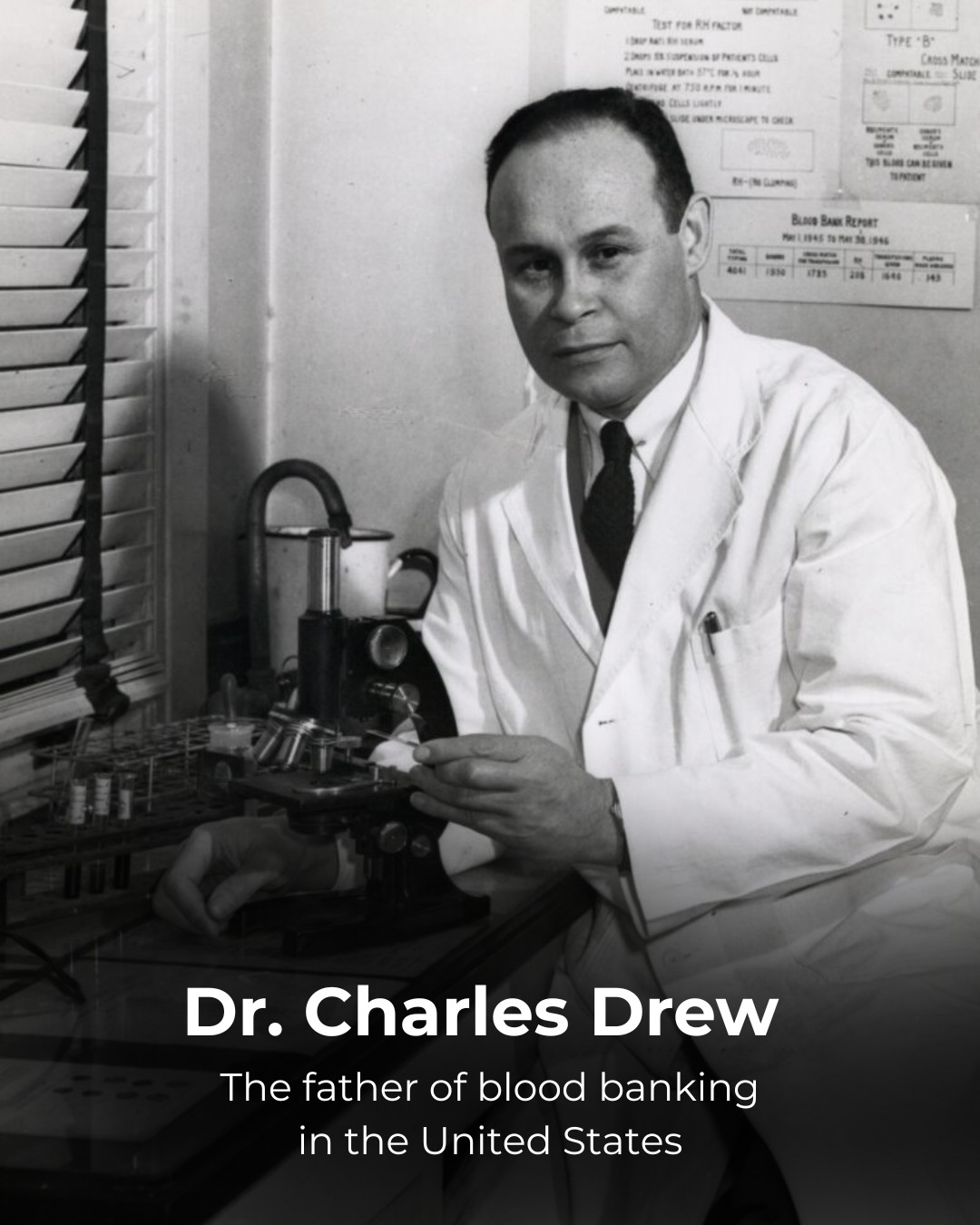 South - Dr. Charles Drew helped change the future of blood donation.🩸 ...